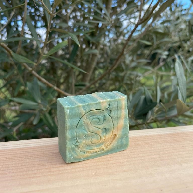 Savon saponifié à froid SPECIAL – Basilic, miel & marbrage bleu maya ...